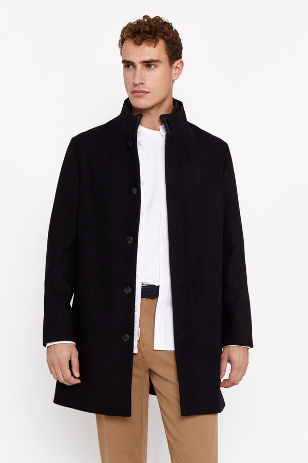 Sobretudo com gola tira | Ofertas em sobretudos e parkas de homem ...