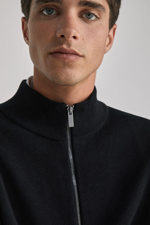 Casaco de malha milano fecho-éclair | Ofertas em cardigans de homem ...