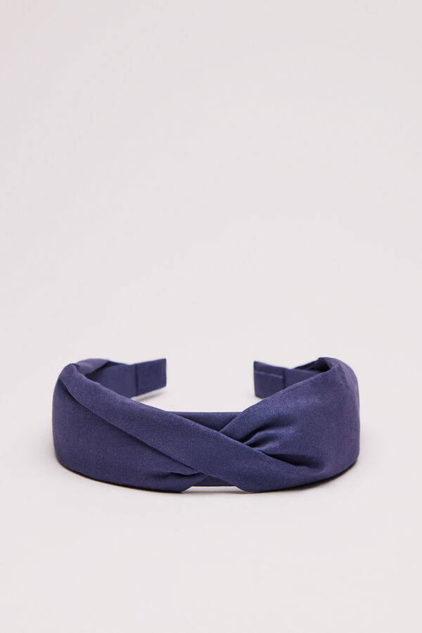 Bandolete de cabelo larga cruzada em azul | Ofertas em bijuteria de ...