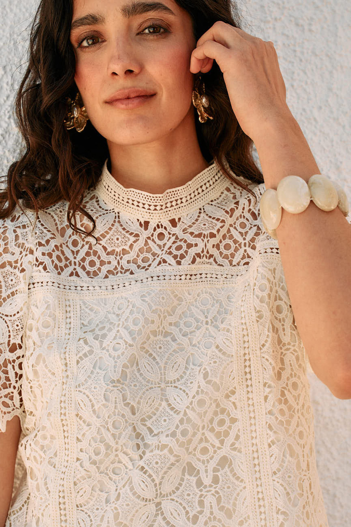 Top encaje Calatea | Ofertas en tops y camisetas de mujer | Fifty Outlet