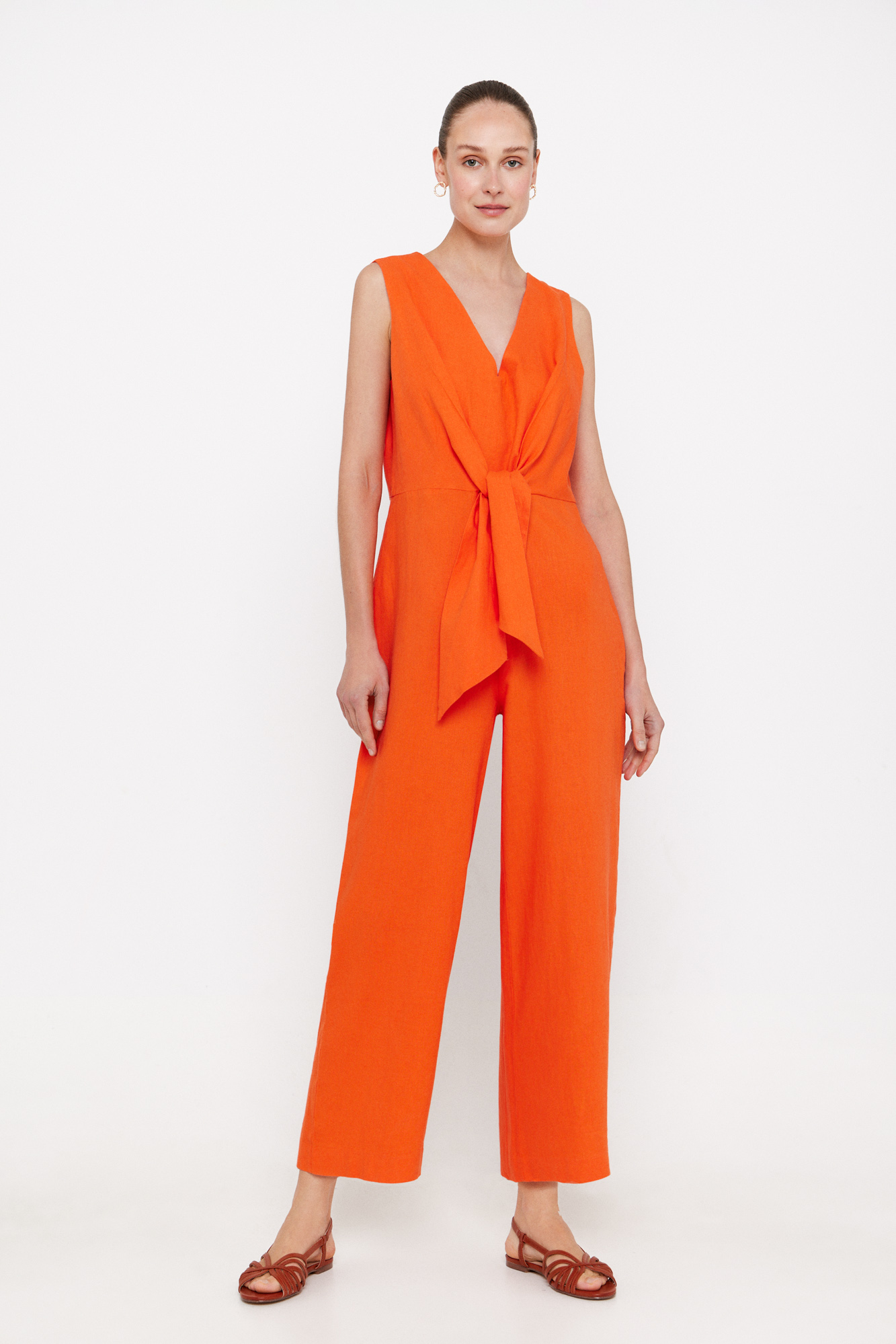 Mono con nudo naranja | Ofertas en monos de mujer | Fifty Factory