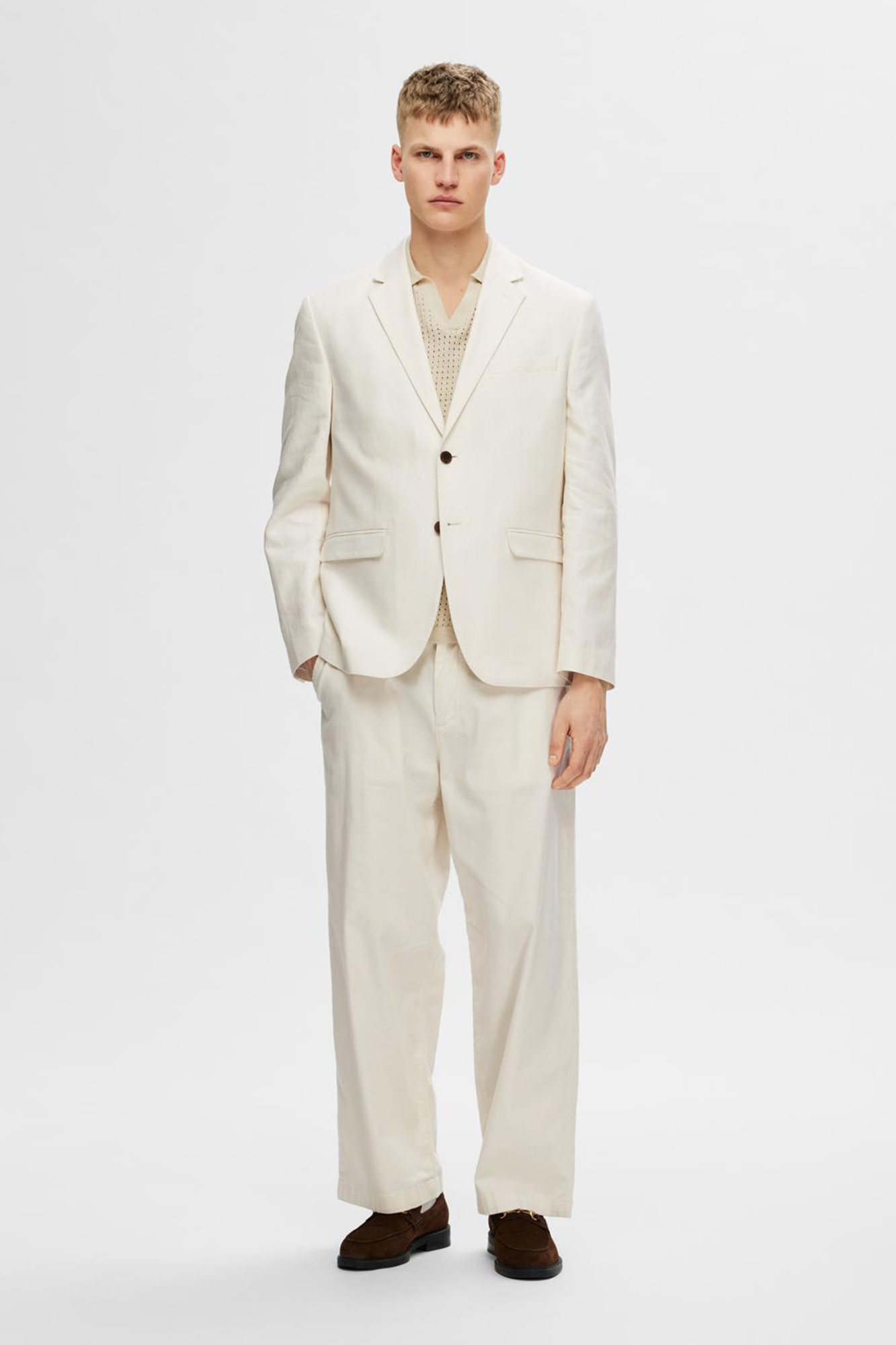 Americana de linho Regular Fit. | Ofertas em blazers de homem | Fifty ...