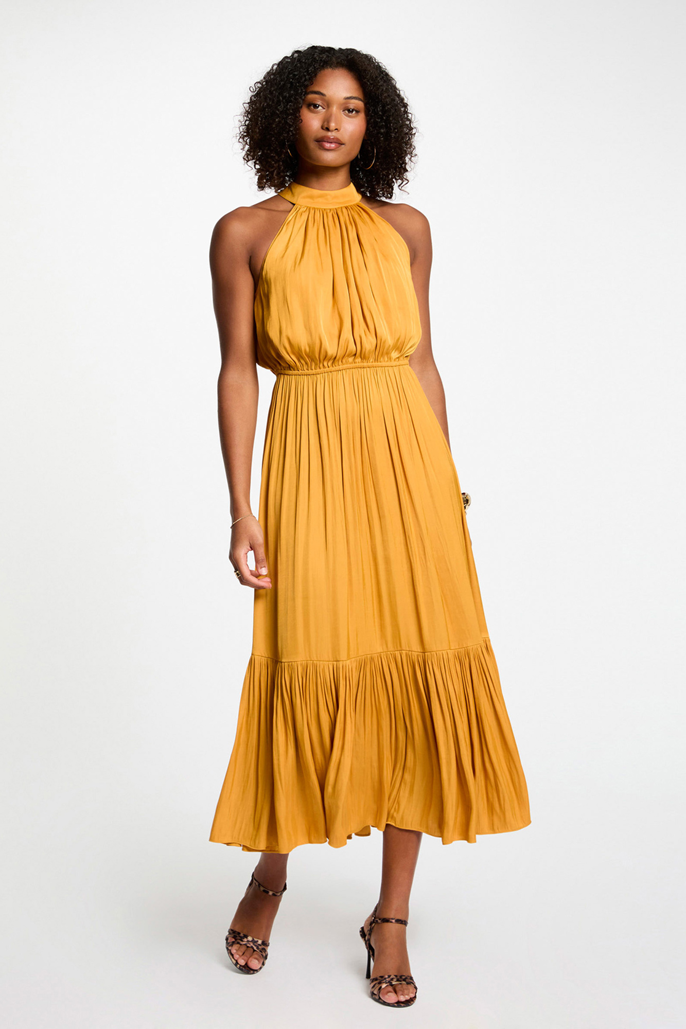 Vestido longo evasê solto | Ofertas em vestidos de mulher | Fifty Factory