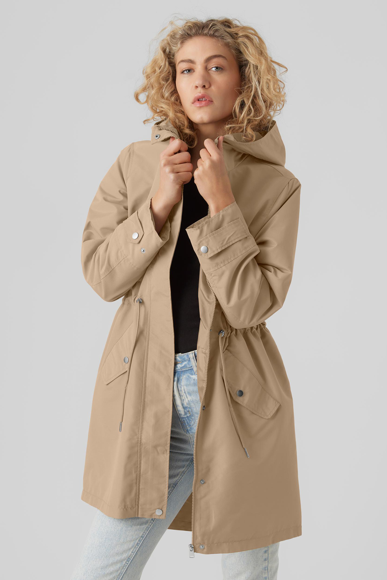 Parka comprida com capuz | Ofertas em sobretudos e parkas de mulher ...