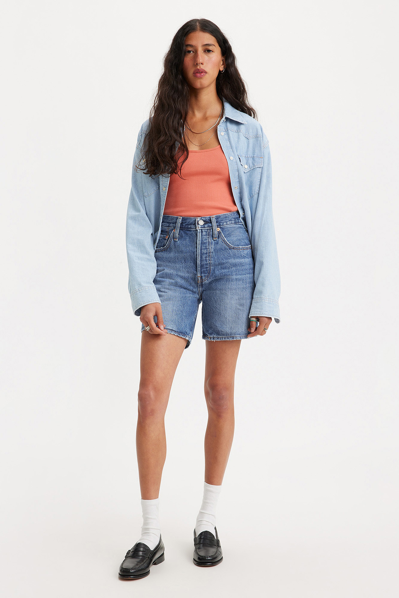 Short vaquero 501®Mid Thigh | Rebajas en shorts y pantalones cortos de ...