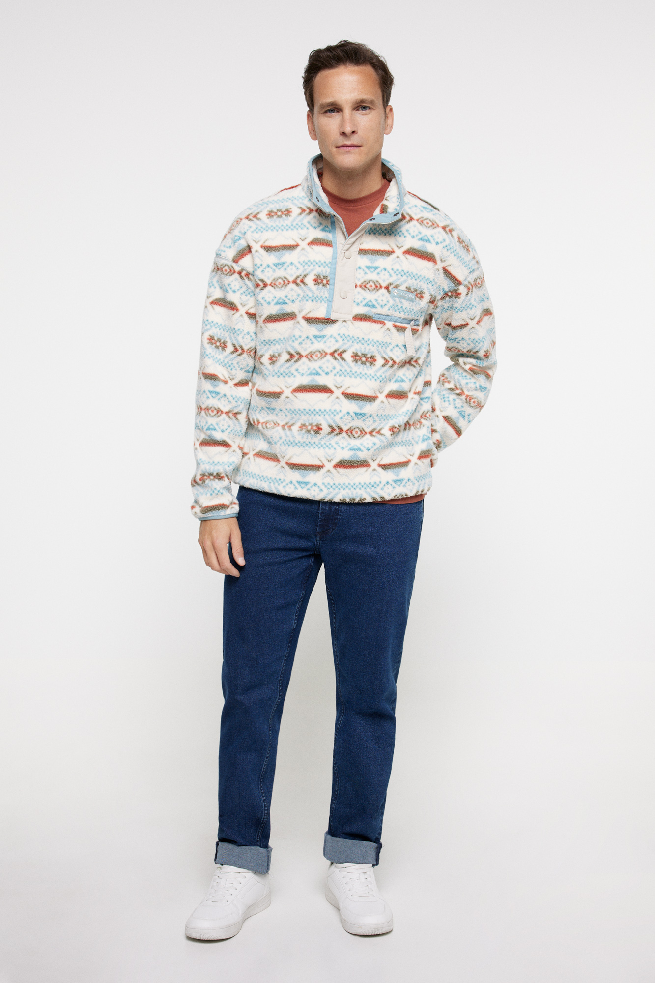 Forro polar com colchetes da Columbia Helvetia™ para homem | Ofertas em ...