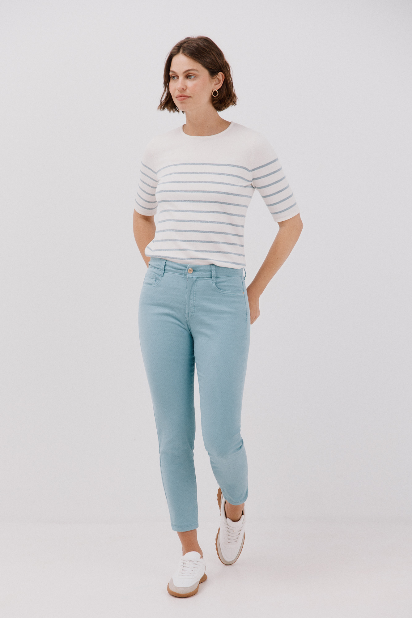 Jeans Sensational slim jacquard | Ofertas en jeans de mujer | Fifty Outlet