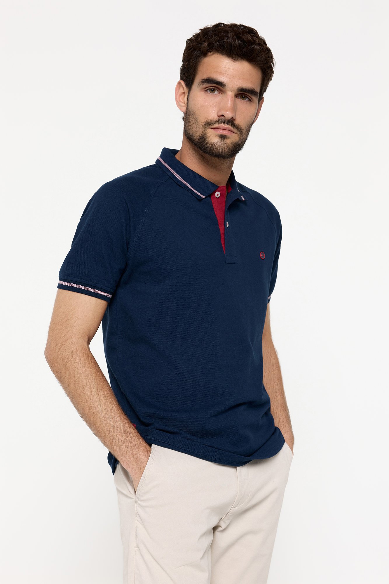 Polo pique manga corta con logo milano en pecho. | Ofertas en polos de ...