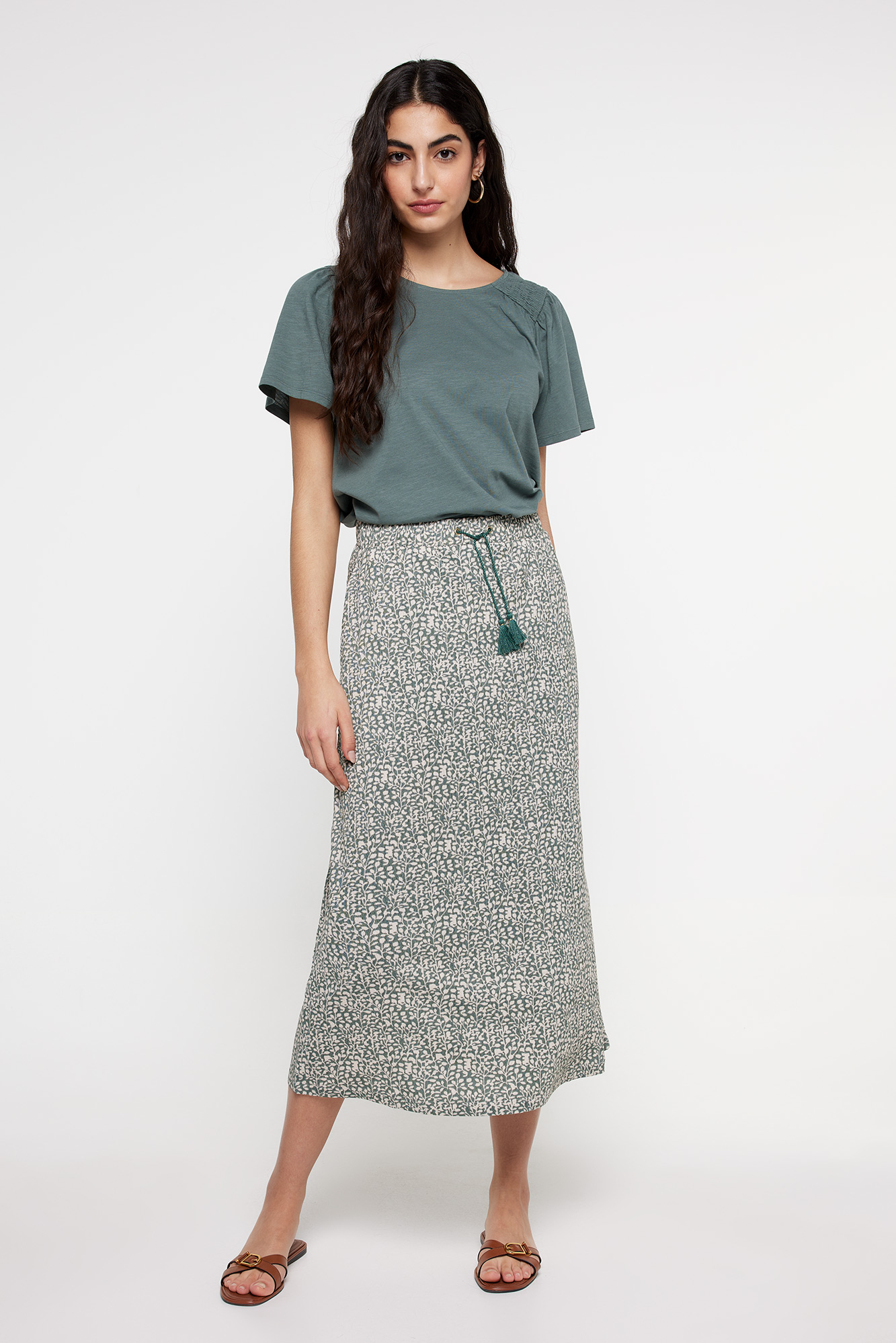 Falda larga estampada | Ofertas en faldas de mujer | Fifty Factory