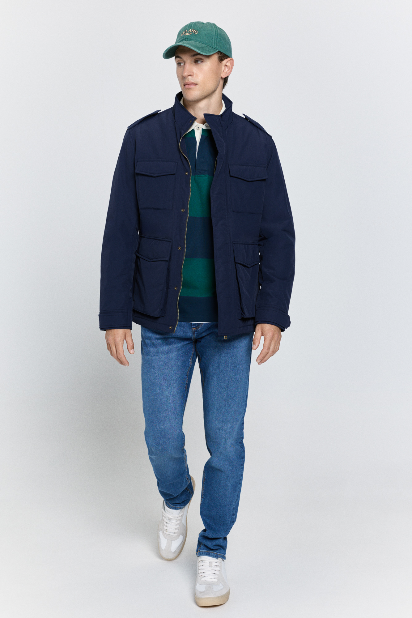 Sobretudo parka de corte regular | Ofertas em parkas de homem | Fifty ...