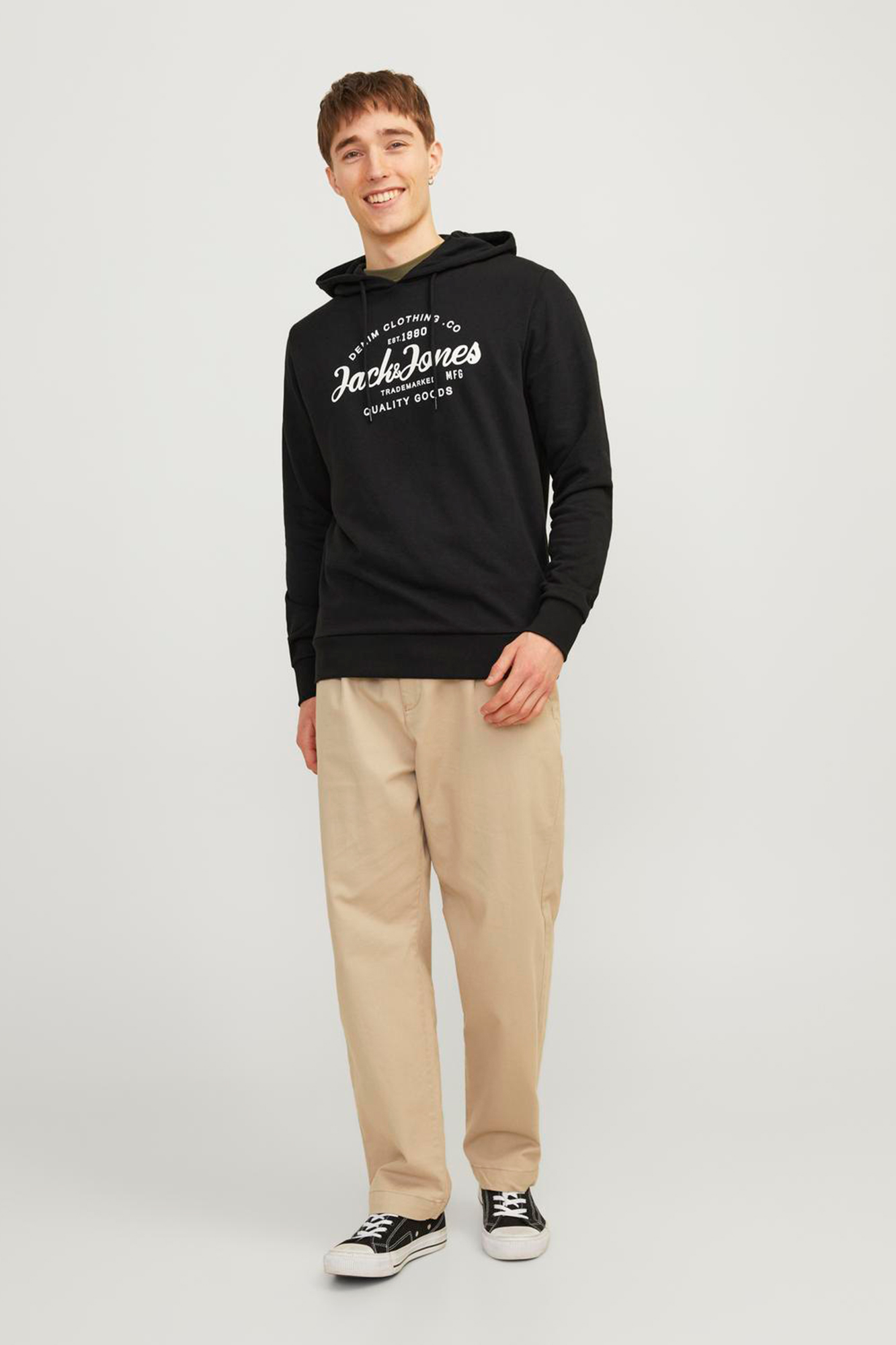 Sweatshirt com capuz padrão | Ofertas em sweatshirts de homem | Fifty ...