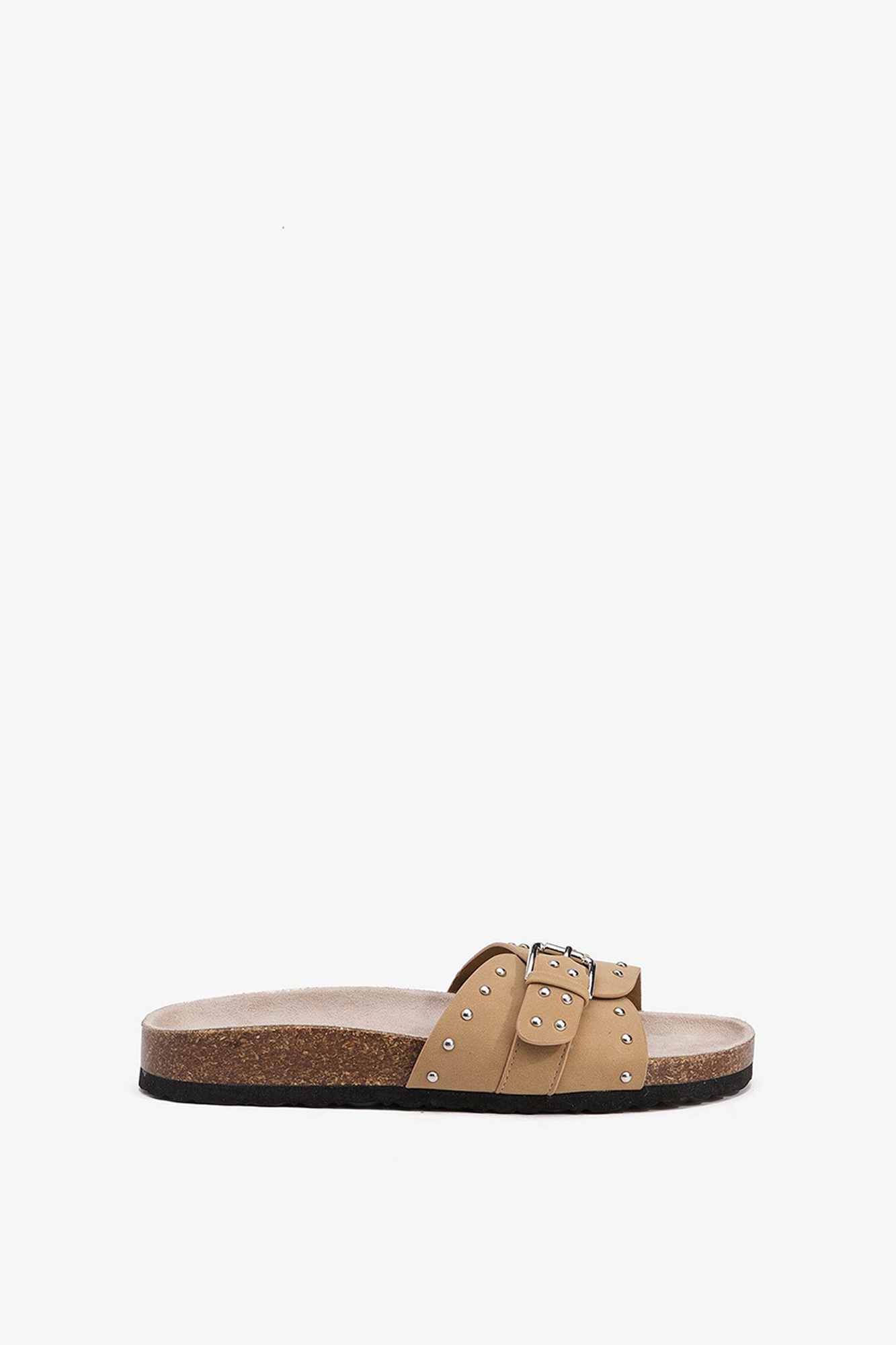 Sandalia tipo chancla con hebilla | Ofertas en chanclas de mujer ...
