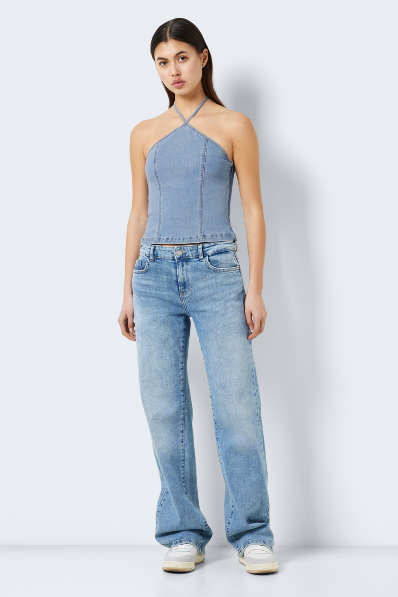 Top denim cuello hater | Ofertas en blusas y camisas de mujer | Fifty ...