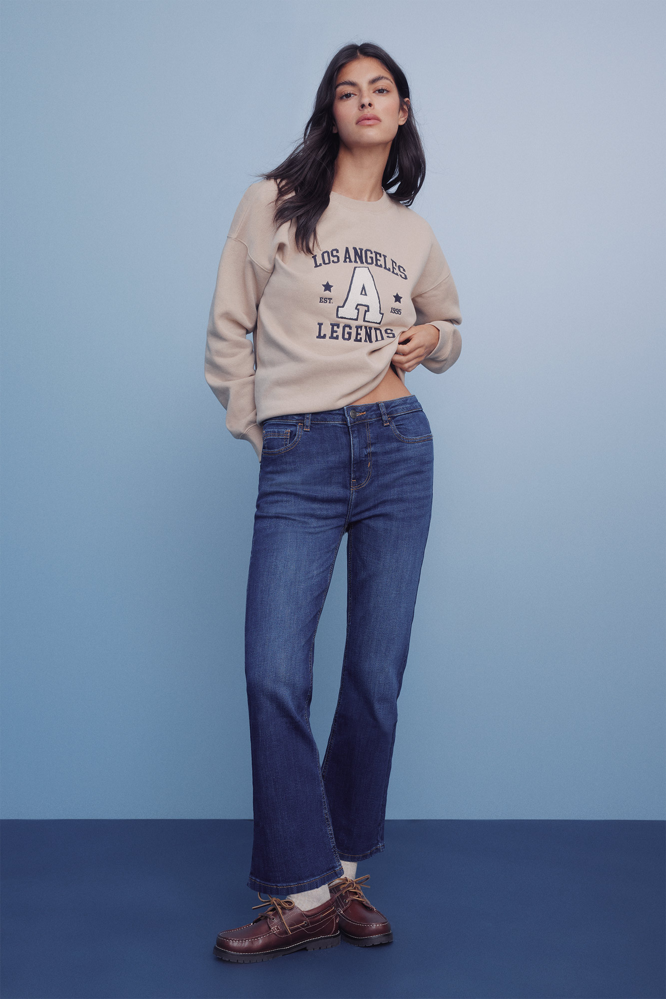 Jeans kick flare | Ofertas em jeans de mulher | Fifty Factory