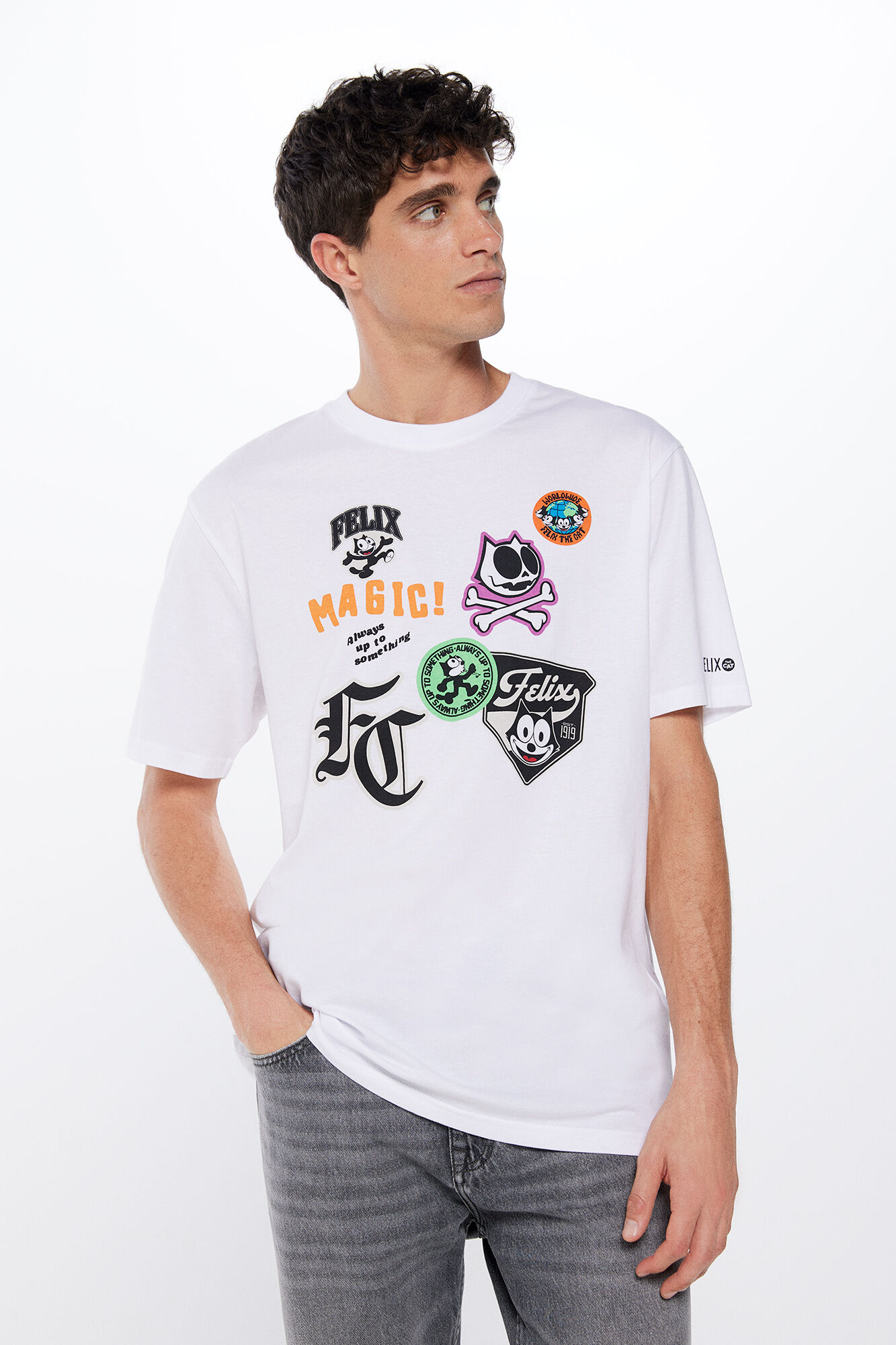 Camiseta Felix el Gato | Ofertas en camisetas de hombre | Fifty Outlet