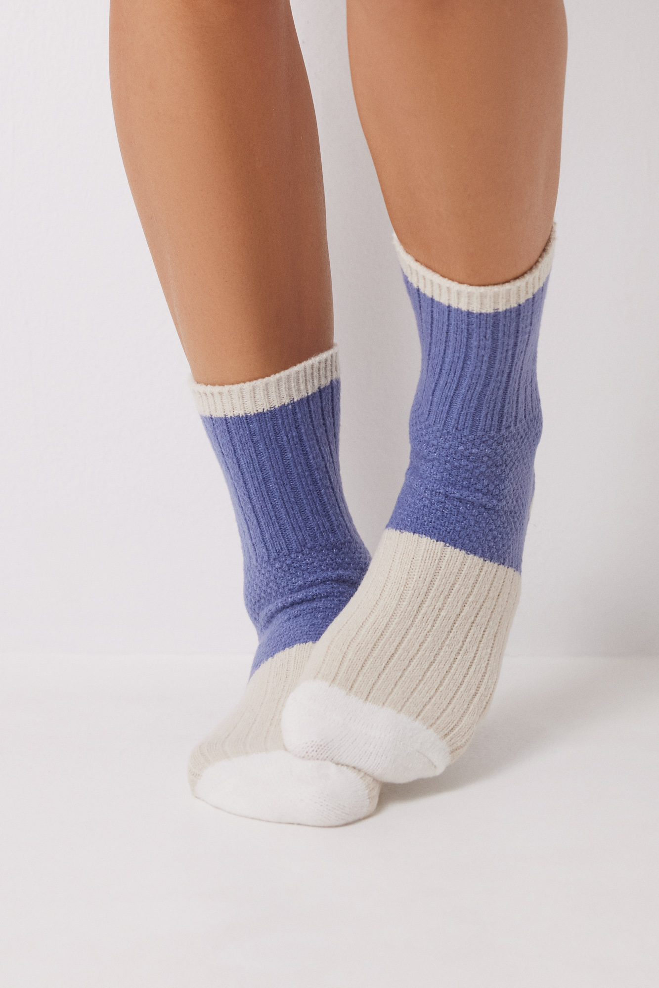 Meias azuis compridas e grossas | Ofertas em meias de mulher | Fifty ...