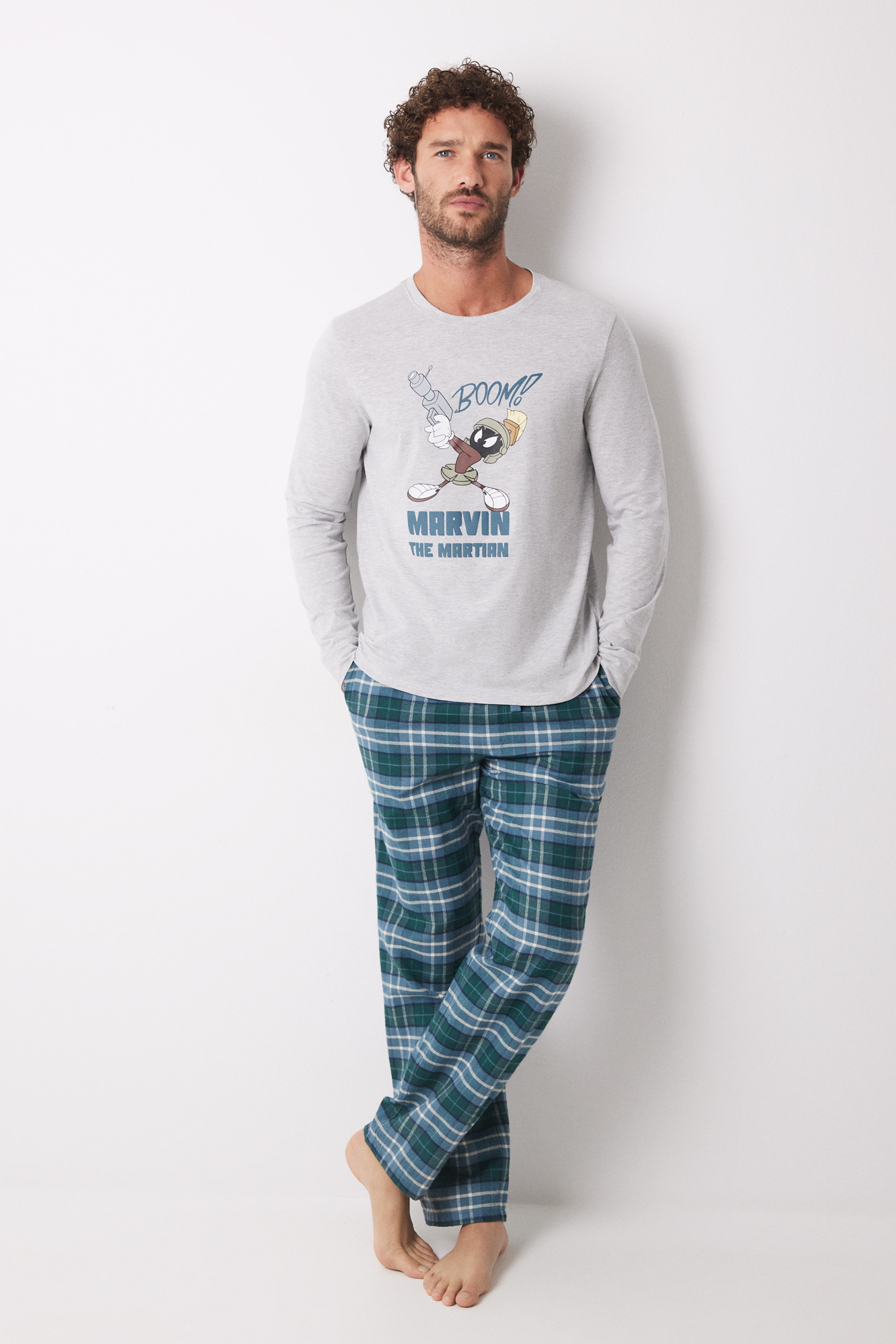 Pijama longo masculino 100% algodão "Marvin" | Ofertas em pijamas de ...
